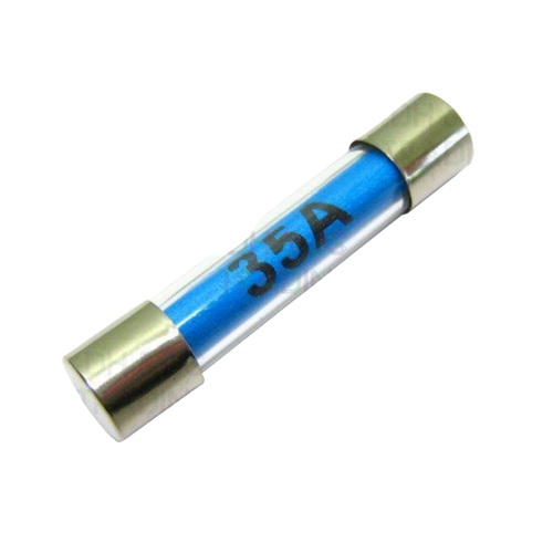 10x 35a Glass Fuses 30mm Fast Acting Quick Blow Fuse - Auto Electrical ...