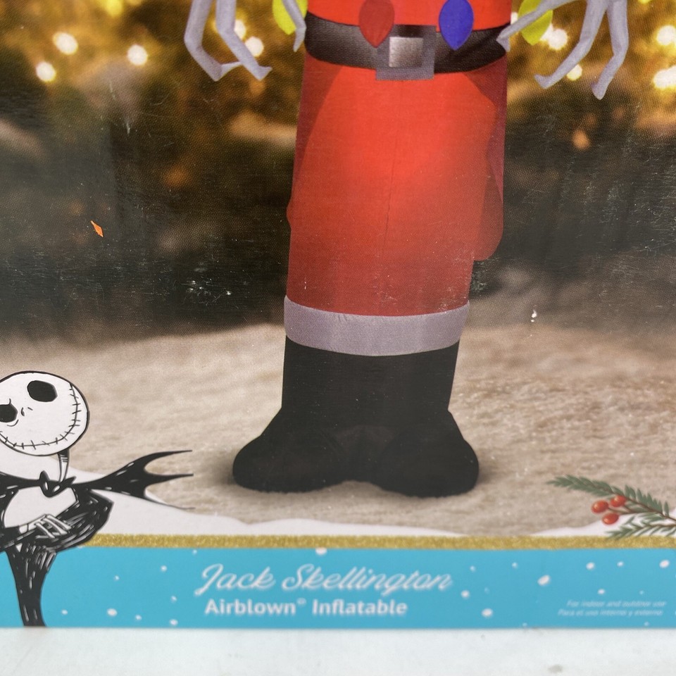 Disney Christmas Inflatables NBC Jack Skellington And Sally 5’ Lighted ...