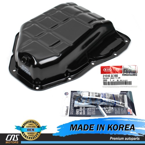 GENUINE Engine Oil Pan Lower for 10-16 Hyundai Kia 3.3L 3.5L 3.8L OEM ...