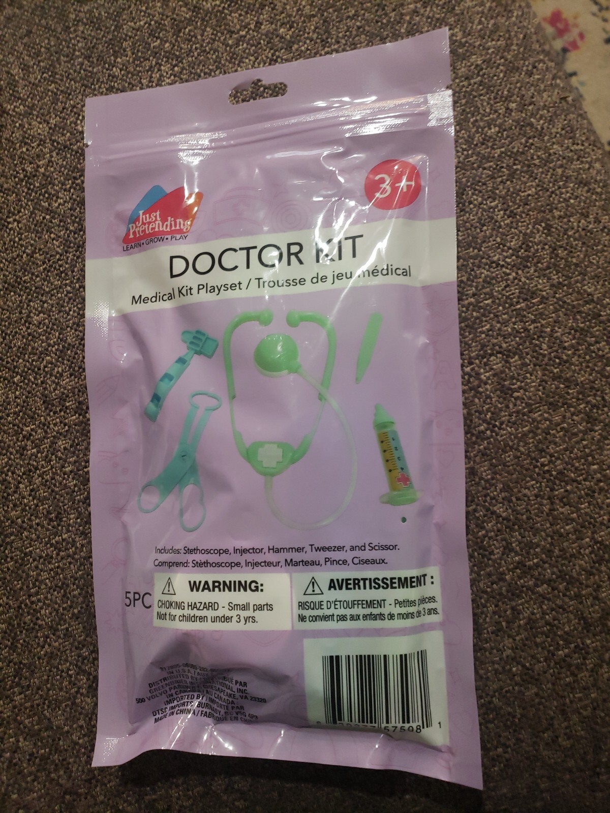 Greenbrier Kids Toy Doctor ’s Kit Medical Kit Set. 5 PC. Brand New ...