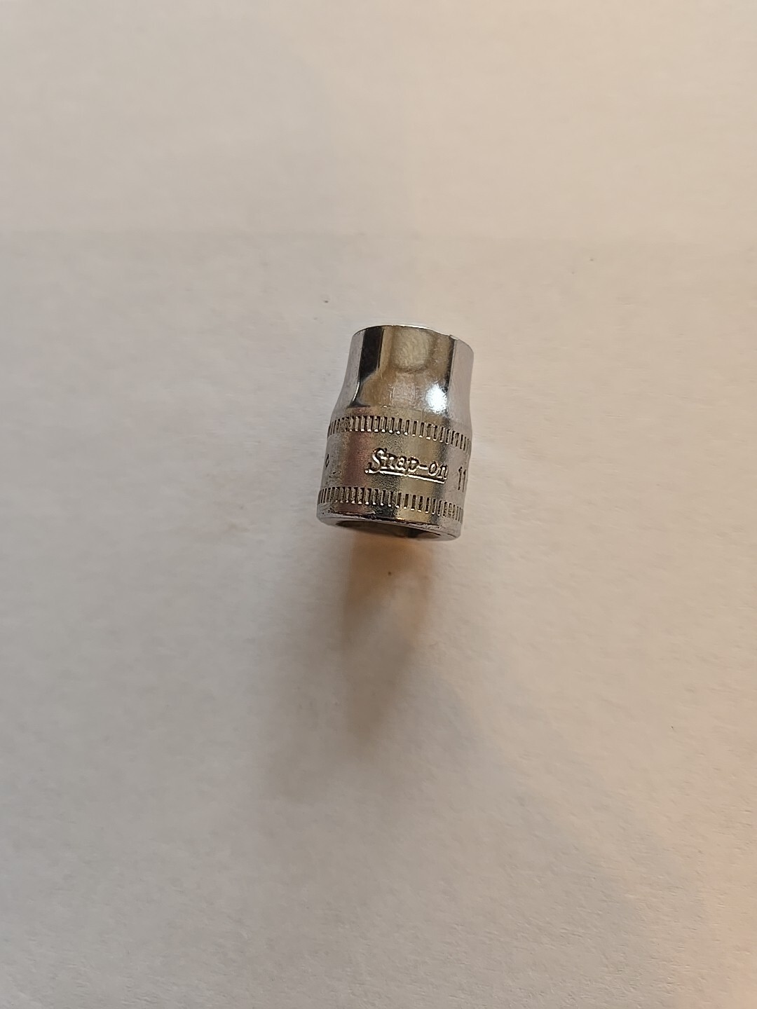 Snap On 3/8" Drive 11MM 6PT Shallow Chrome Socket FSM111 | eBay