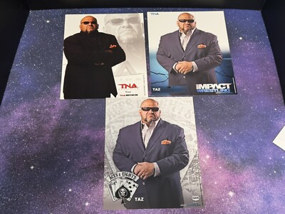 TAZ TNA Total Nonstop Action Wrestling 8x10 3 Promo Photo lot Tazz ECW ...