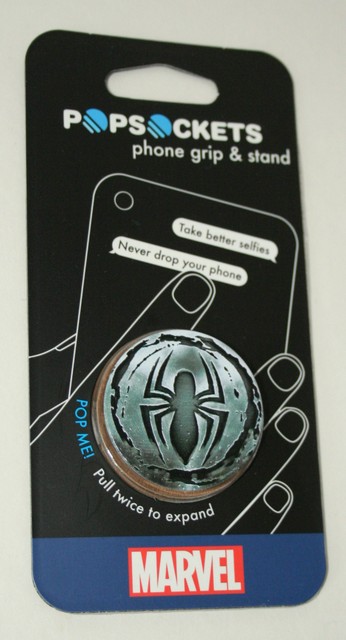 Marvel Spider Man Spiderman Monochrome PopSockets Pop Socket Phone Grip ...