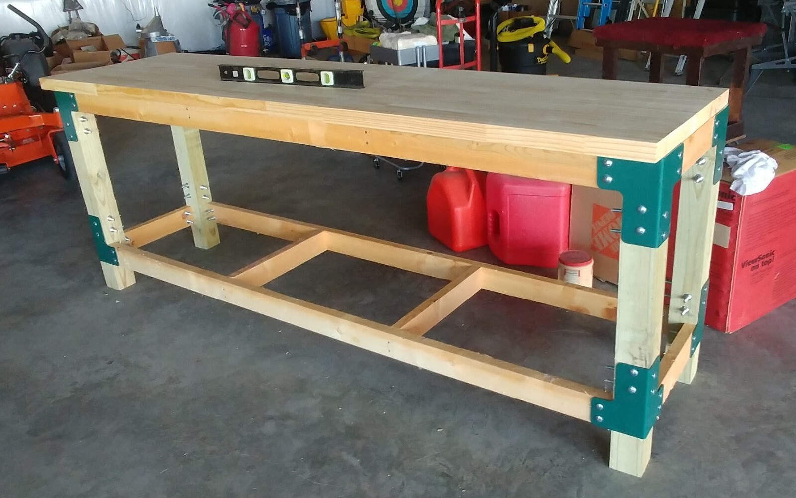 Steel Workbench Corner Brackets for BBQ/ Reloading Table Desk Edge Box ...