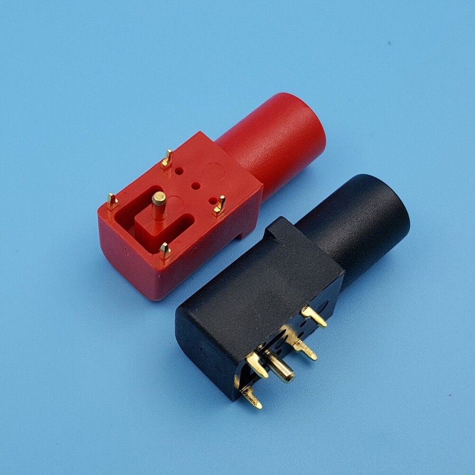 40Pcs Right Angle Gold-Plated Safety Banana Female Jack PCB Socket ...