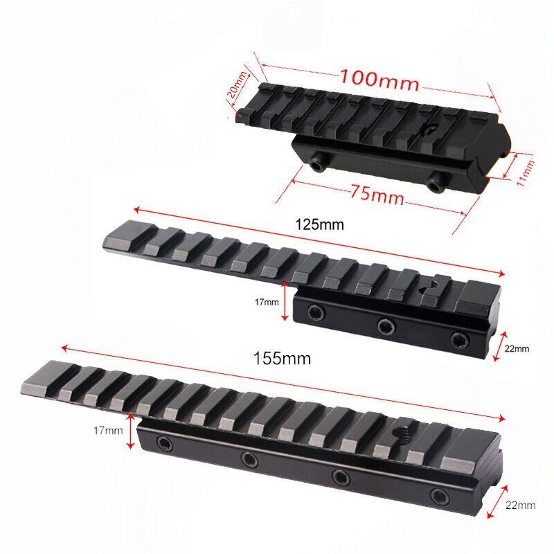 Tactical Rifle Hunting Scope Mount Adapter Scope Ring 20mm Weaver ...