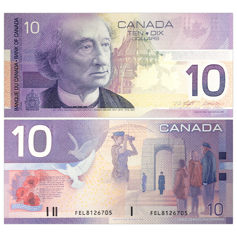 10 Canadian Dollar