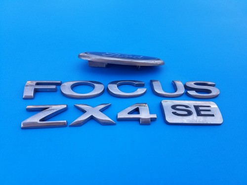 99 00 01 02 03 04 05 06 07 FORD FOCUS ZX4 SE REAR EMBLEM BADGE SET OEM ...