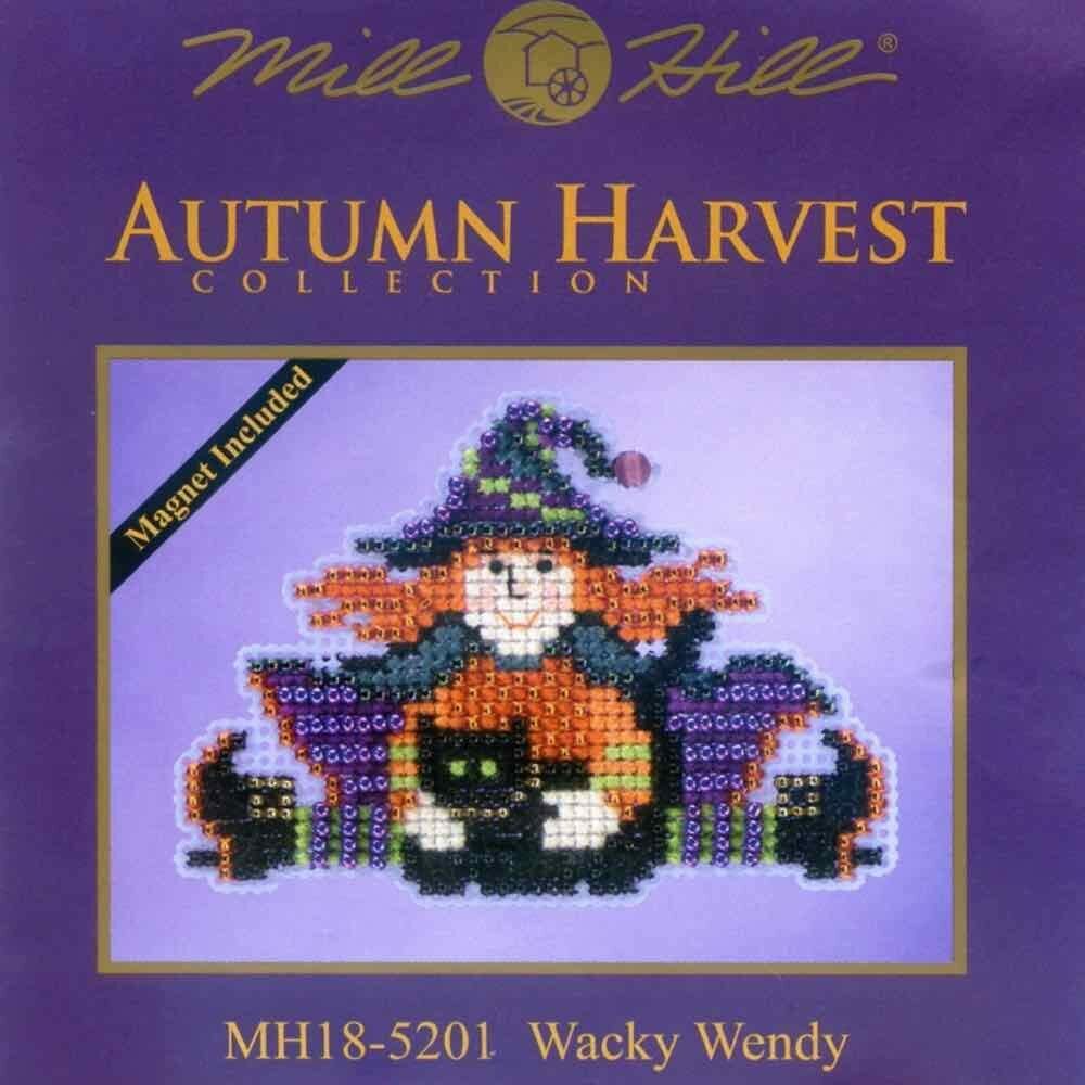 MILL HILL Autumn Harvest ORNAMENTS Beaded Cross Stitch Kit Wacky Wendy ...