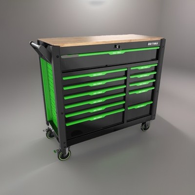 DSD Tools 12 Drawer Roller Tool Chest Cabinet Box Set Empty Storage ...