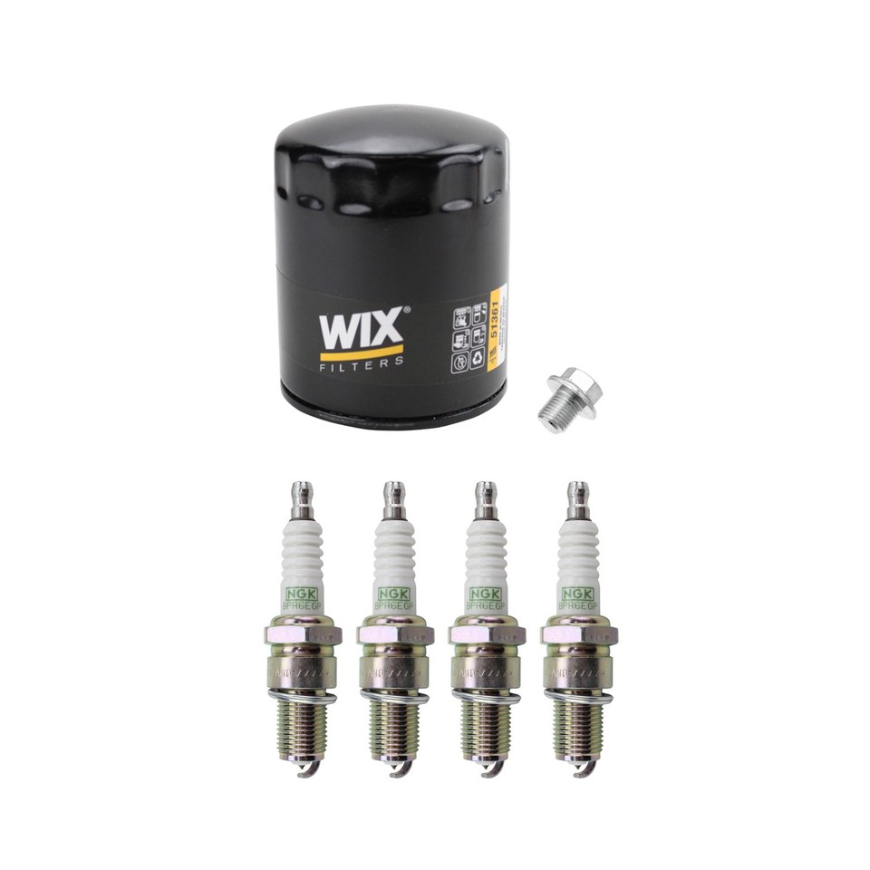 Wix Engine Oil Filter & NGK 4 Platinum Spark Plugs kit for Pulsar NX ...