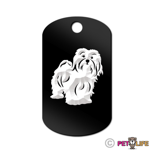 Havanese Engraved Keychain GI Tag dog blanquito Many Colors | eBay