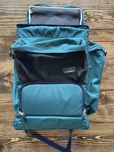 Vintage LL Bean Cooler Ice-Chest Bag Backpack Multi-Pocket Backpacking ...