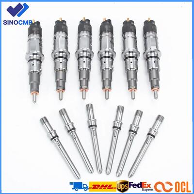 6pcs Fuel injectors 0445120050 for Cummins ISX15 SUPERCED 2897320PX ...