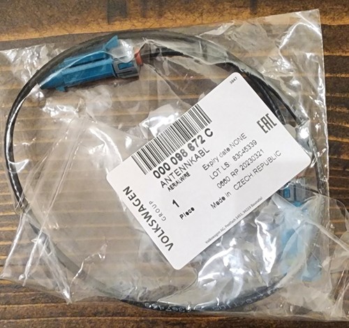 New Genuine AUDI VW Coax Adapter Aerial Wire 000098672C 000 098 672 C ...