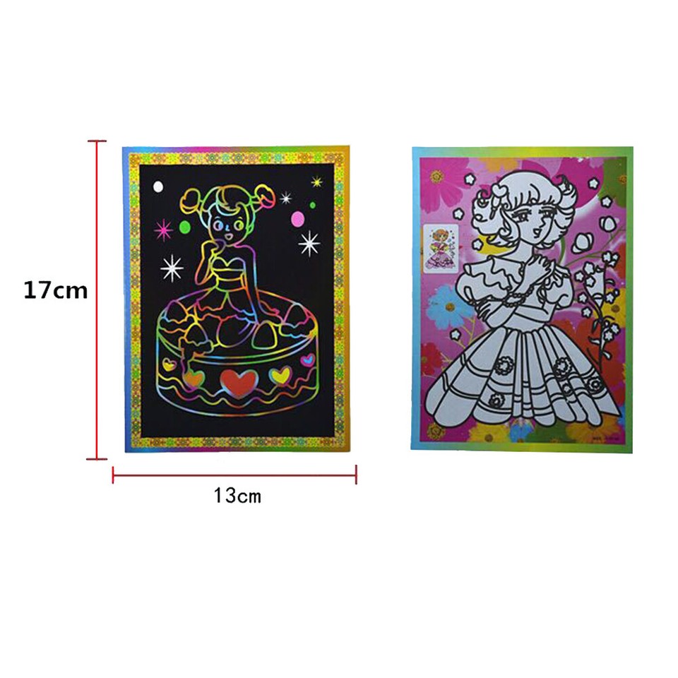 Kids Handmade Scratch Paper Drawing Scraping Painting Toys Random ...