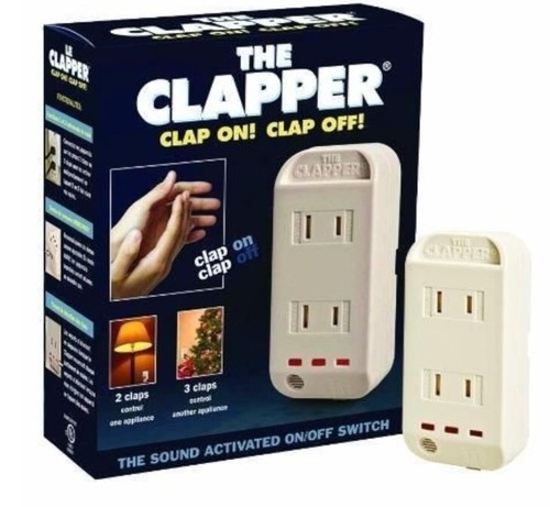 The Clapper Sound Light Switch Clap On Off Wall Plug Fan TV Lamp ...