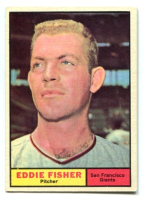 1961 Topps #366 Eddie Fisher Baseball Card - San Francisco Giants | eBay