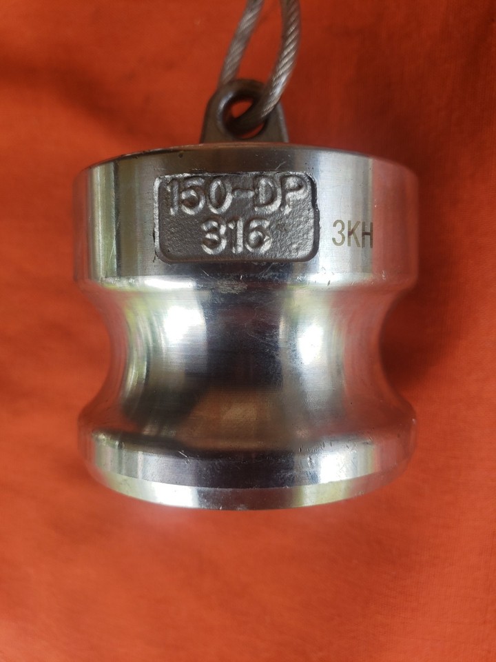 NEW PT PAC 150-DP 1-1/2" 316 Stainless Steel Cam and Groove Coupling ...