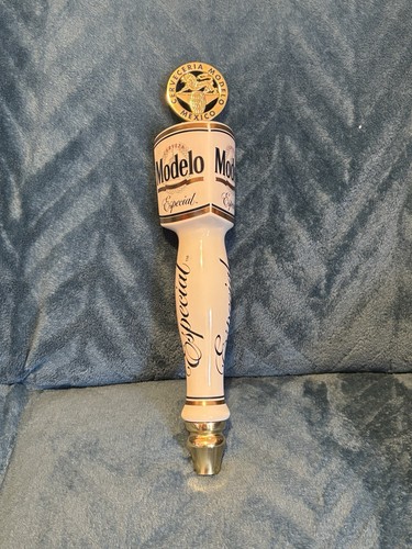 MODELO Especial Beer Tap Handle Gold Lion Topper Cerveceria *chipped ...