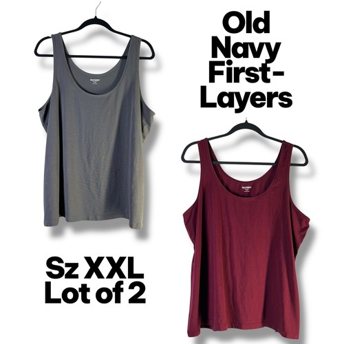 Old Navy First Layer Womens Sz XXL Lot of 2 Tank Top Sleeveless Casual ...