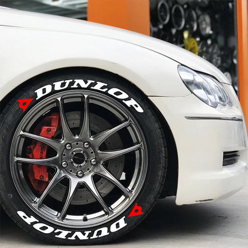 8 Sets Tire Lettering Sticker DUNLOP 1.38'' Font Tall Fpr 15''-24 ...