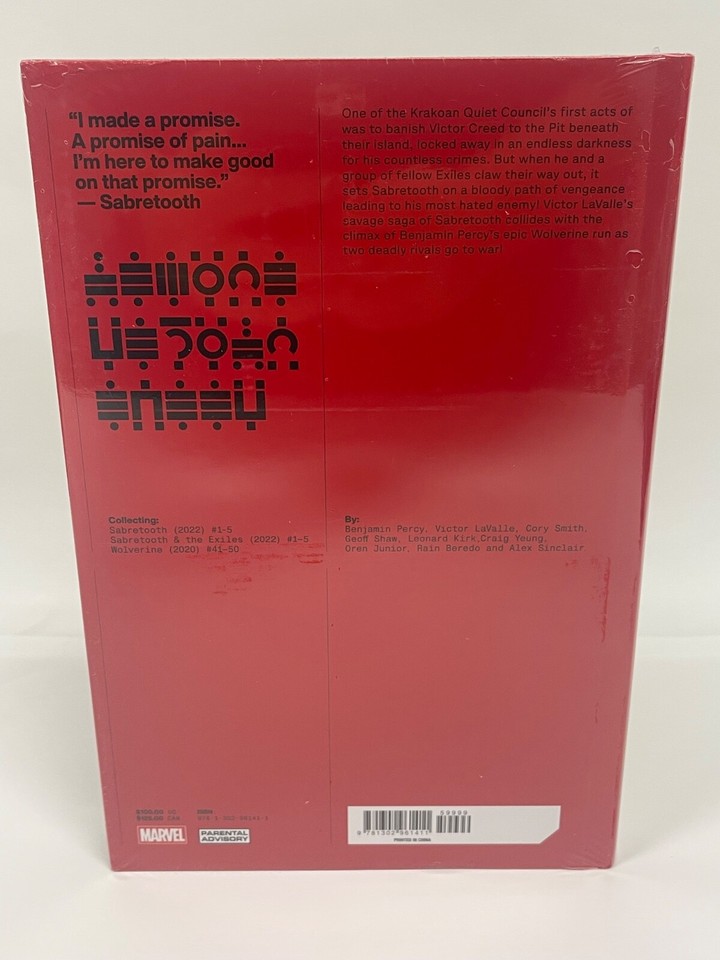 Wolverine: Sabretooth War Omnibus GREG CAPULO DM COVER Marvel Comics HC ...