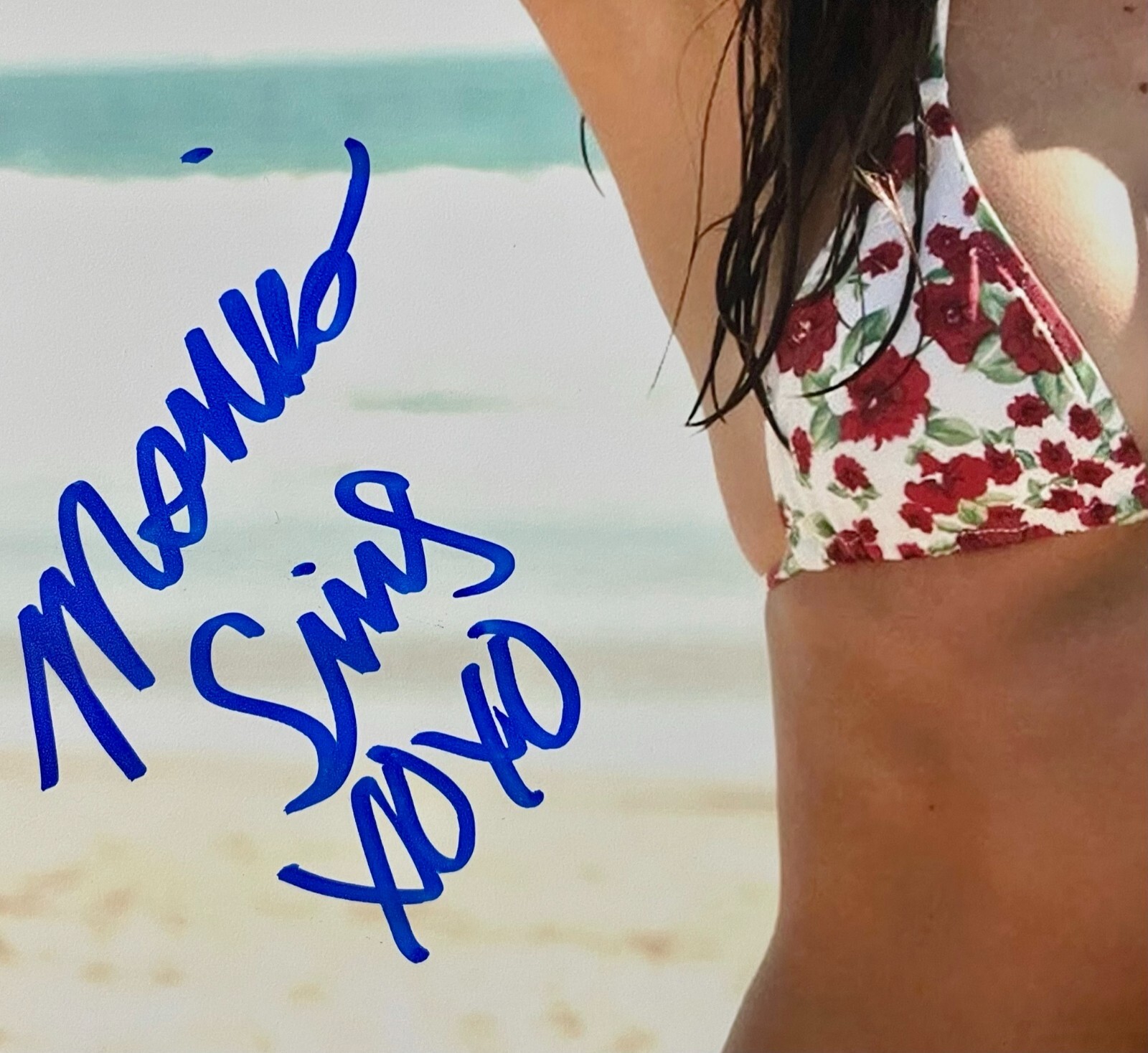 Monica Sims Signed Autograph 8x10 Photo Playmate Playback Hot Psa Dna