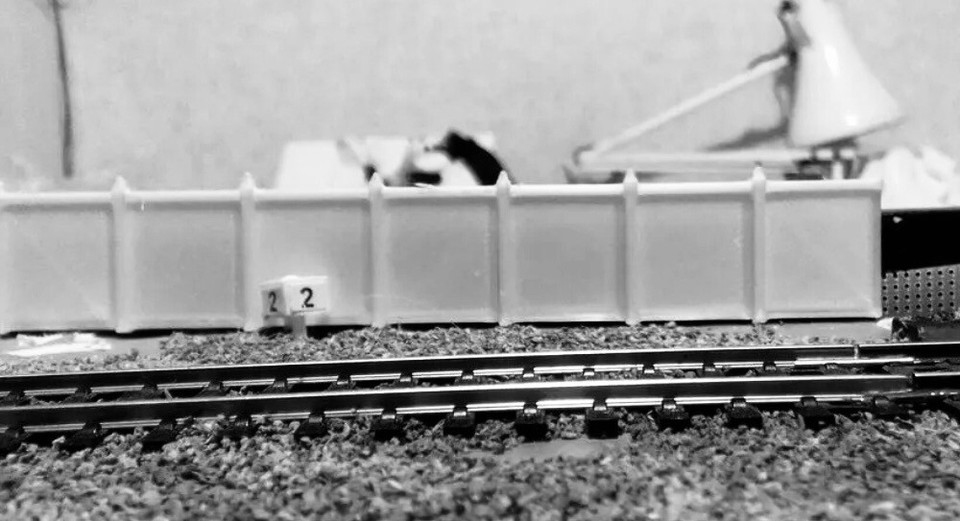 80 OO/HO Station Platform Concrete Fences British Rail Model Railway ...