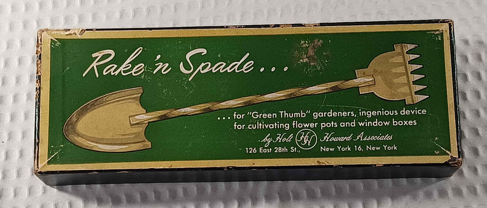 Vintage Rake N Spade 7" Green Thumb Gardening Tool Holt Howard Original ...