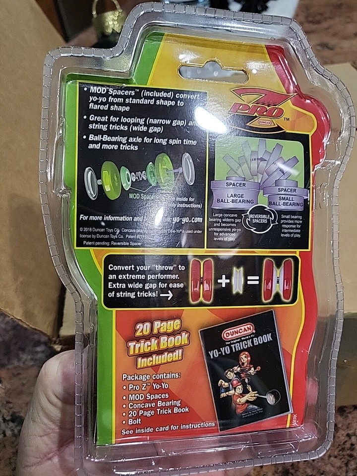 Duncan Pro Z Blue Classic Yo-Yo With Mod Spacers And Trick Book NIB | eBay