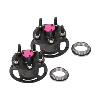 Pair of Grand National Rear End Hub Assembly 5 x 5 Bolt Pattern Dirt ...