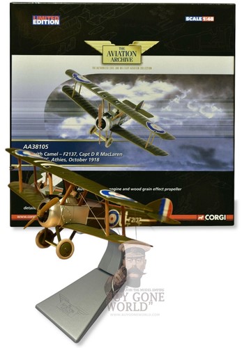 SOPWITH CAMEL RFC No.46 SQN DONALD MaCLAREN FRANCE 1918 - CORGI AA38105 ...