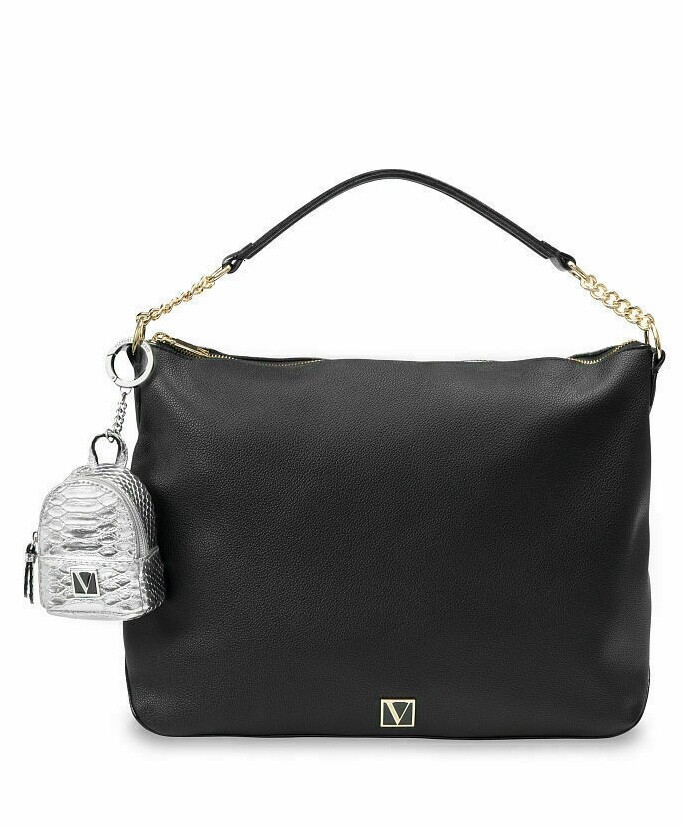 VICTORIA SECRET SILVER BACKPACK KEYCHAIN KEY RING | eBay