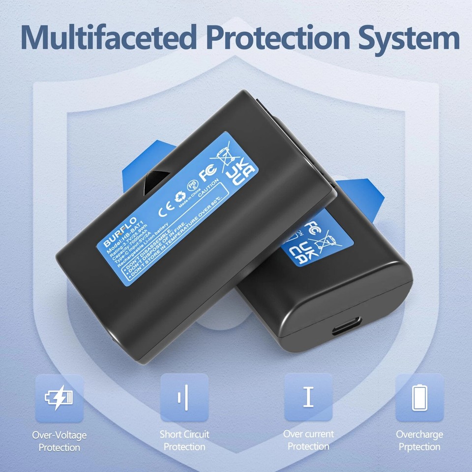 2-Pack Rechargeable Battery for SimpliSafe Wireless Outdoor Security ...