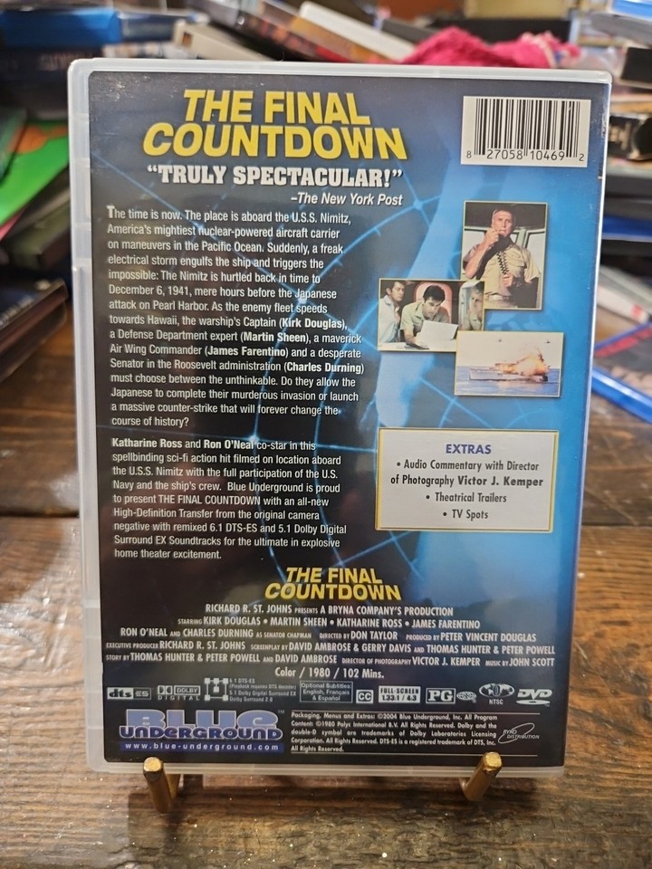 The Final Countdown (DVD, 1980 Blue Underground) 827058104692| eBay