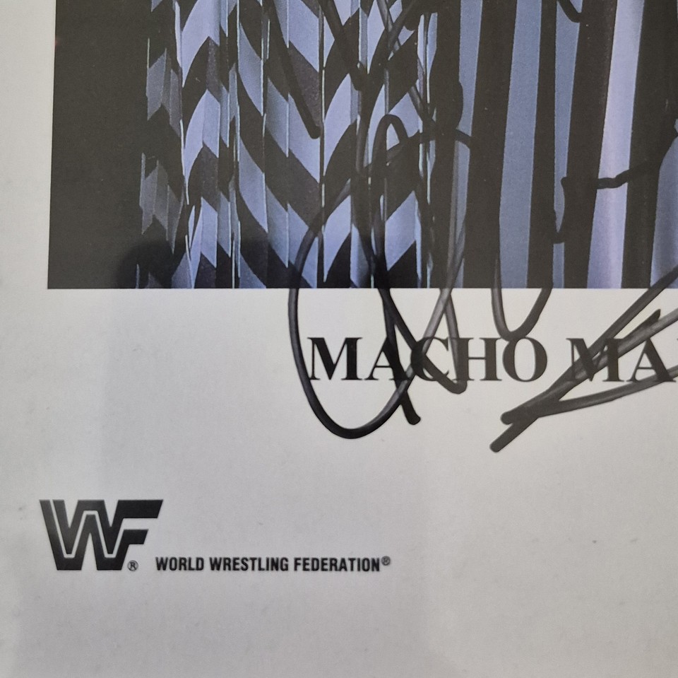 WWF Macho Man Randy Savage Autographed Signed 8x10 1991 Promo Photo JSA ...