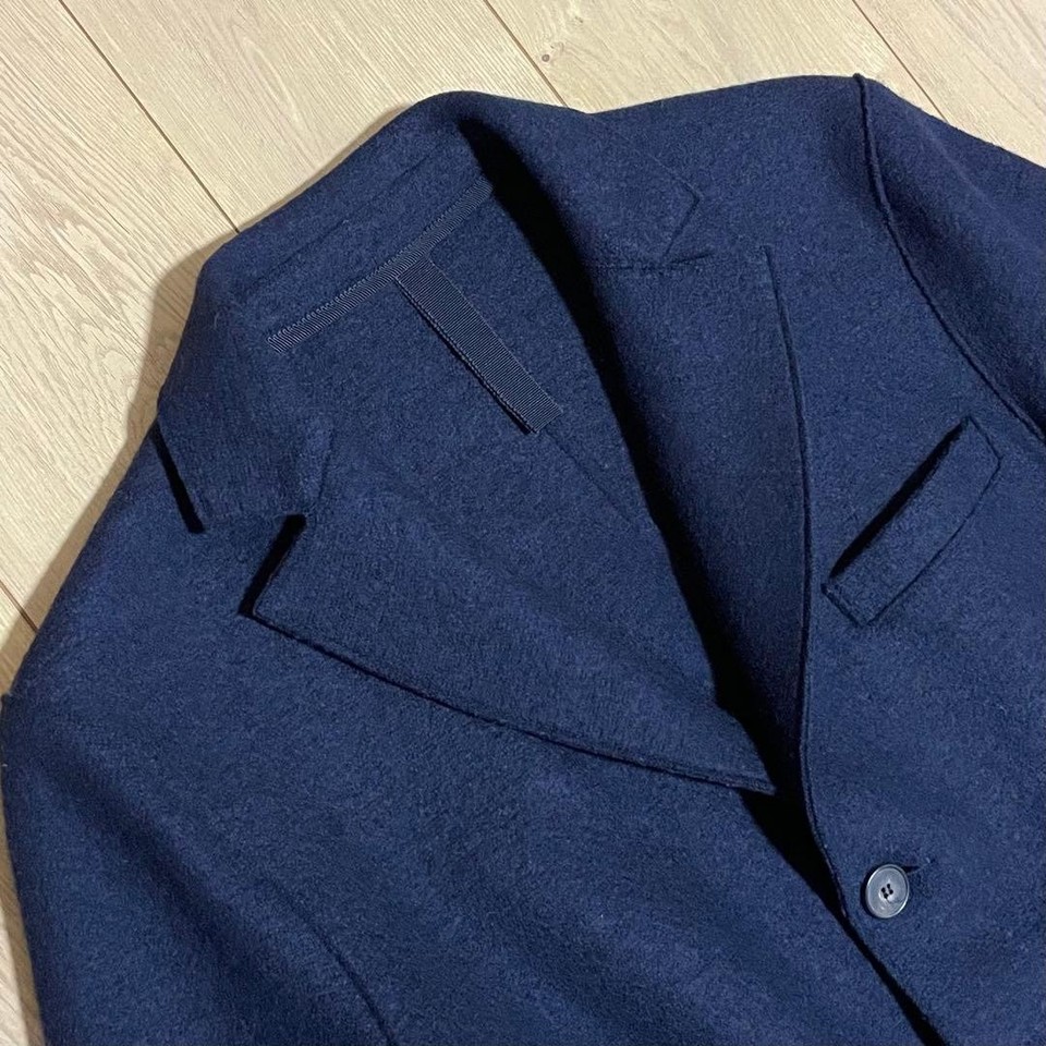 HARRIS WHARF LONDON Wool Chester Coat Men’s M Made in UK Excellent ...