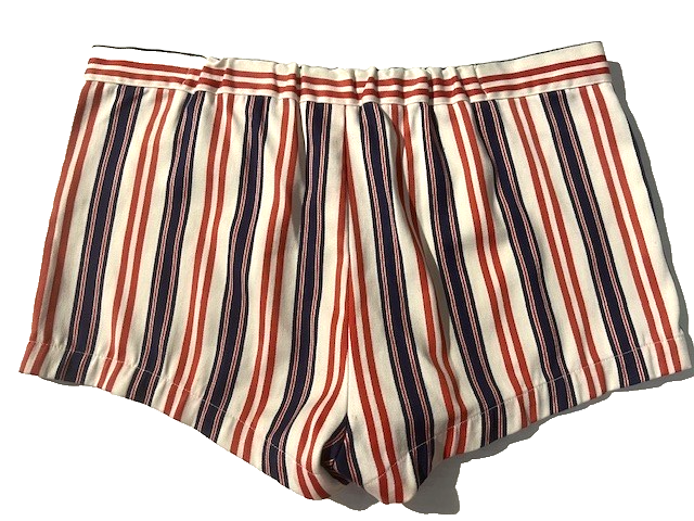 Vintage 50s 60s Mens Cotton Stripe Swim Trunks Shorts Swimsuit sz 34 | eBay