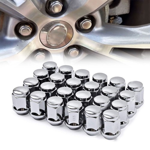 24PCS M12X1.5mm Silver Wheel Nut Lug Nuts For Ford Ranger Triton BT50 ...