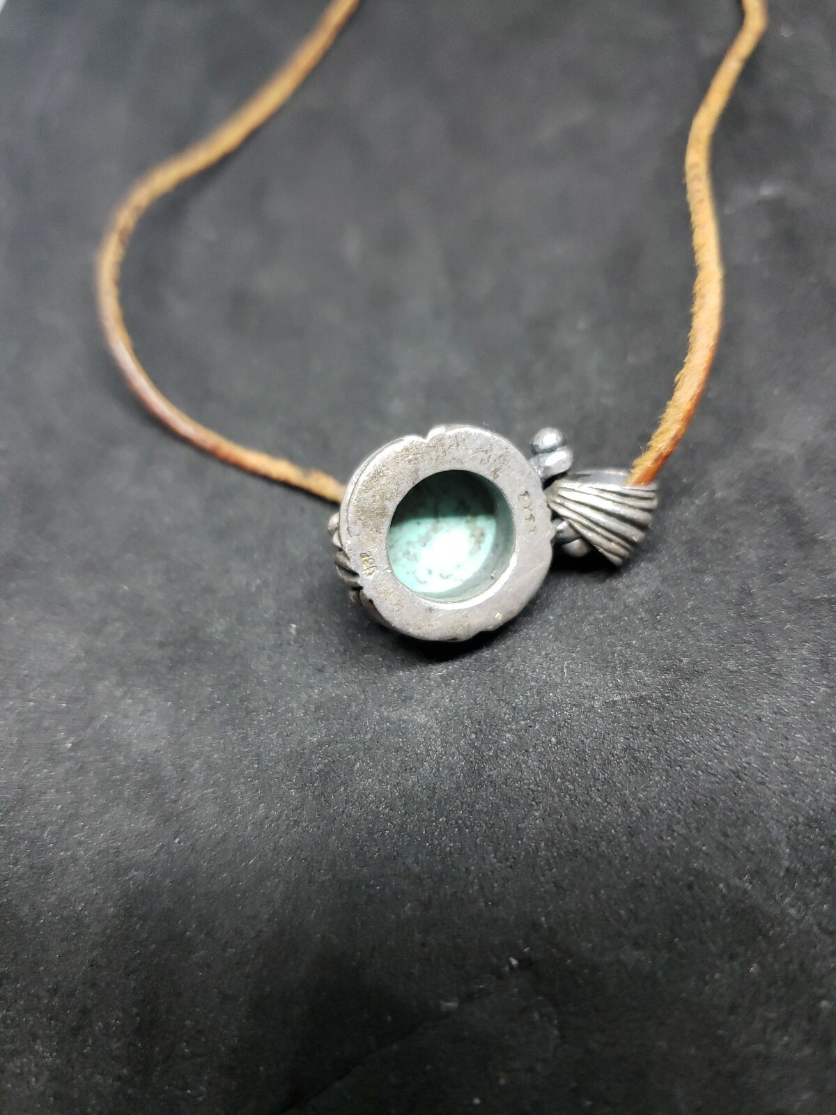 CLAUDIA AGUDELO Signed EXEX Sterling Silver Turquoise Pendant necklace ...