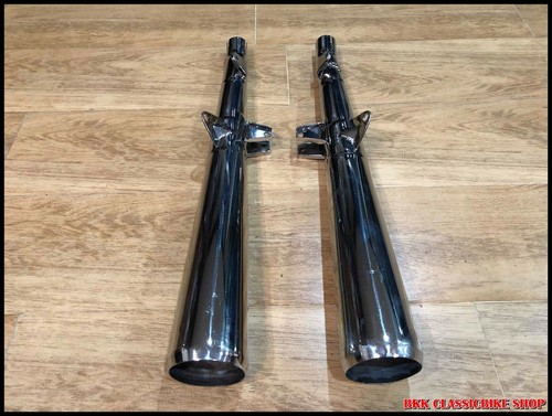 HONDA CYB72 CYB77 CB77 CB72 EXHAUST MUFFLER Megaphones stainless steel ...