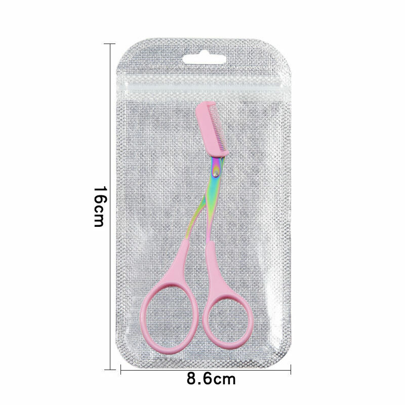 3PCS Scissors Mustache Eyebrows Eyelashes Trimmer Razor Facial Hair ...