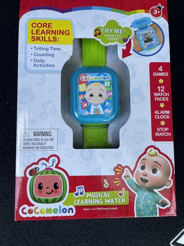 CoComelon Musical Learning Smart Watch Toy for kids w/ 4 games, alarm ...