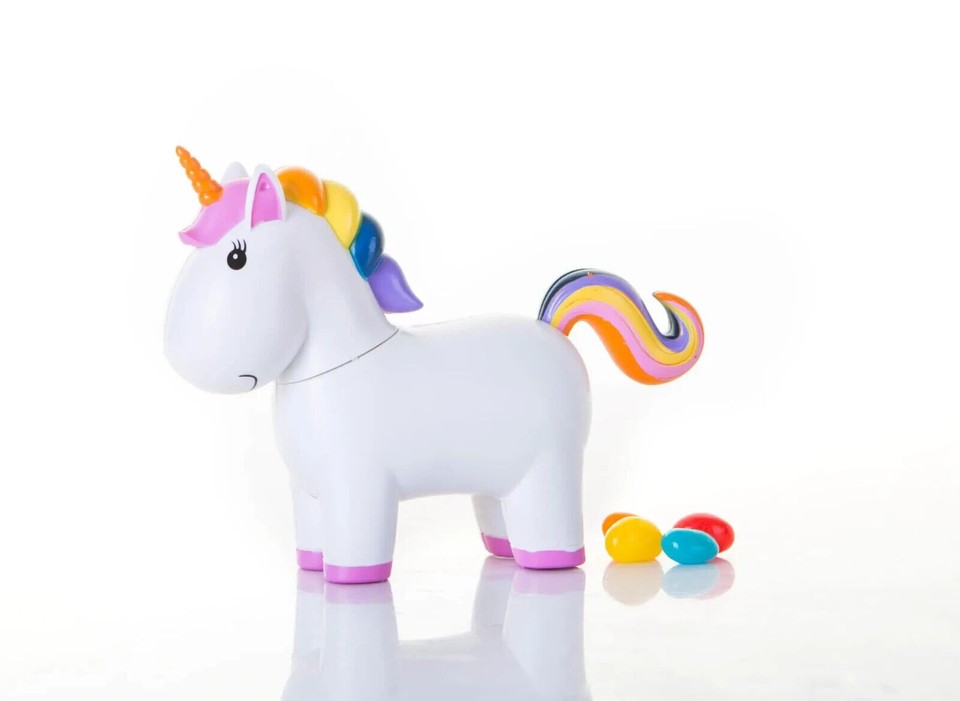 Pooping Unicorn - Dispenses Tasty Poop Candy Jelly Beans - Child ...