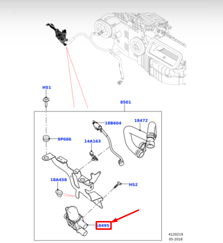 LAND ROVER DEFENDER L663 HVAC Heater Control Valve LR167749 NEW GENUINE ...