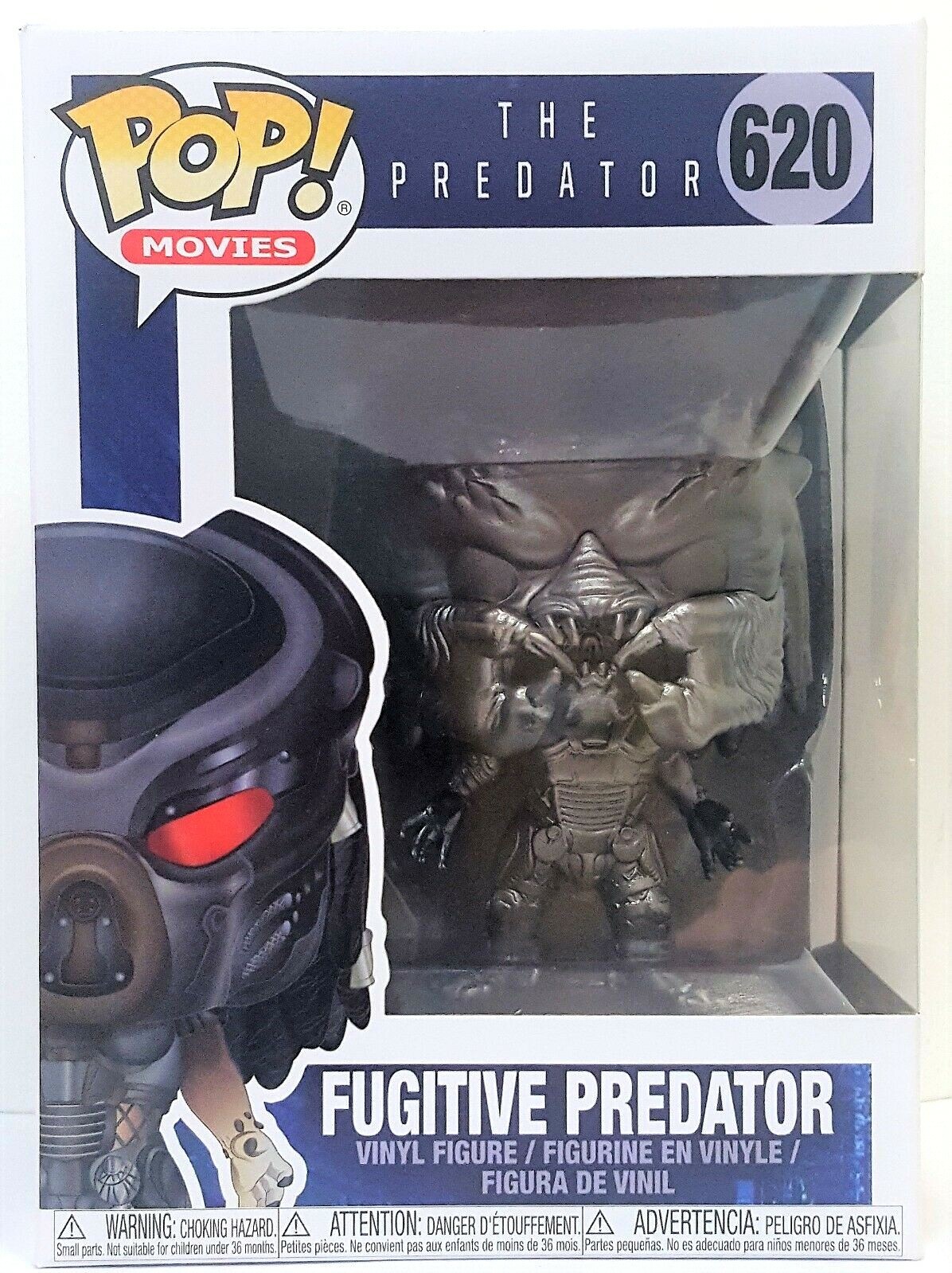 Funko Pop Fugitive Predator Gun Metal Chrome # 620 The Predator Vinyl ...