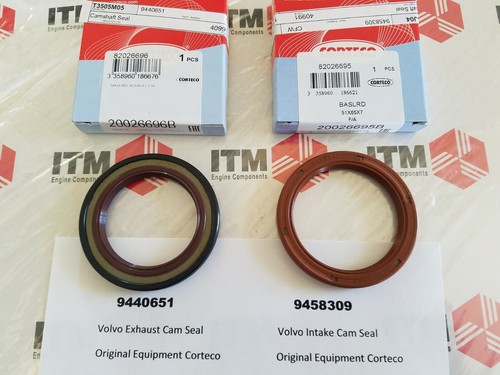 Volvo Front Camshaft Seals Set, Intake & Exhaust C30,C70,S40,S60,S70 ...