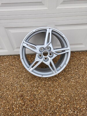 NEW 2024 Corvette rear wheels rims 20" Bright Silver Aluminum wheels | eBay