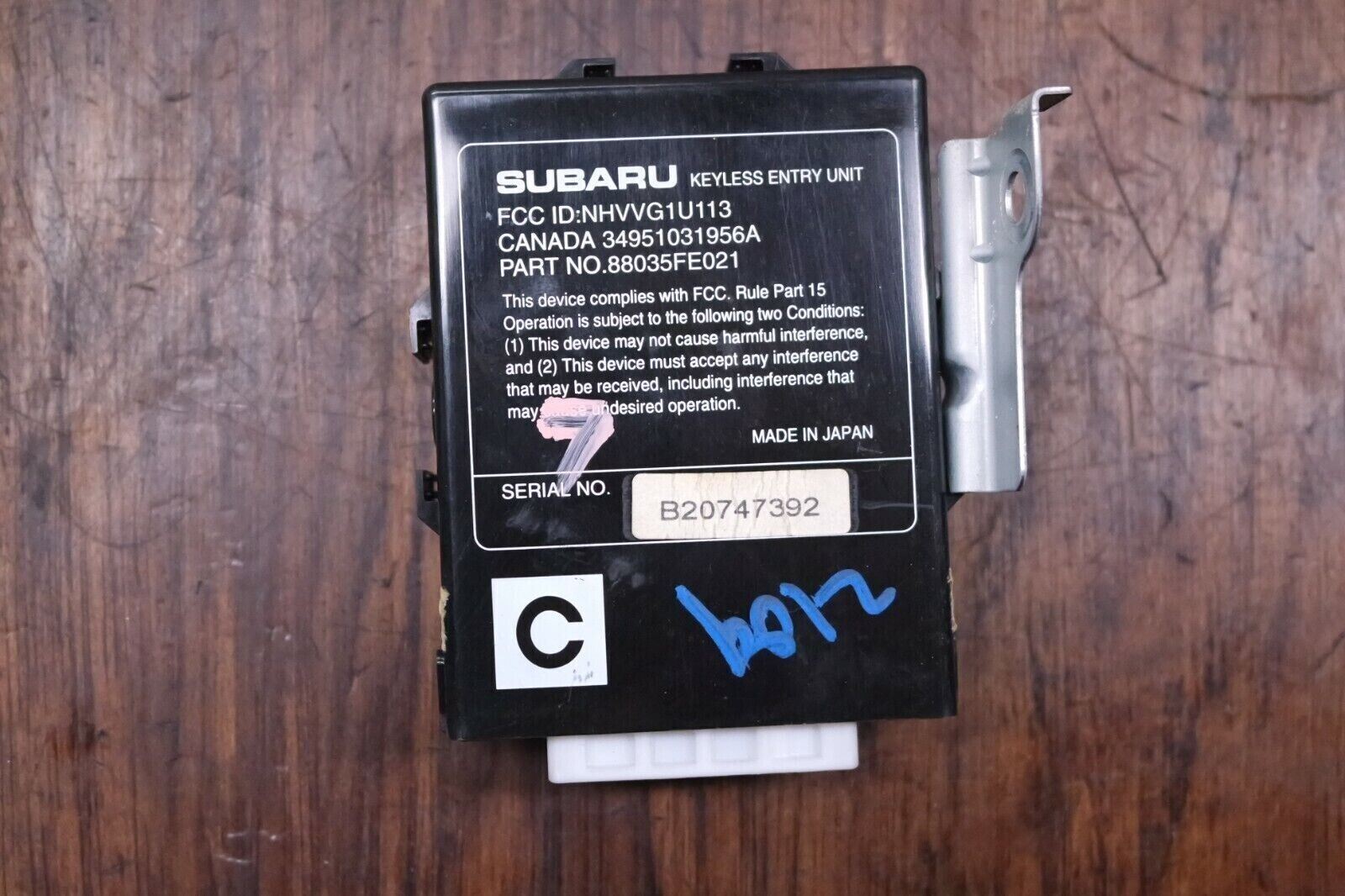 02-05 SUBARU IMPREZA WRX OEM KEYLESS ENTRY UNIT MODULE 88035FE021 | eBay